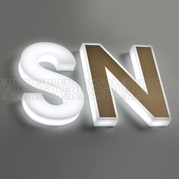 Led solid acrylic letters | Soleneon